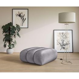 LeGer Home by Lena Gercke Polsterhocker &raquo;Priya Sitzhocker, moderne Steppung, auch in Boucl&eacute;&laquo; gem&uuml;tlich und modern, Ma&szlig;e B/T/H: 90/106/46 cm grau 100% 