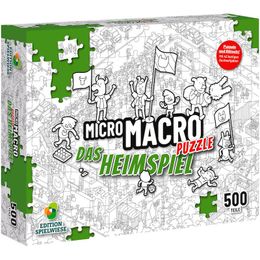 EDITION SPIELWIESE Puzzle &raquo;MicroMacro Puzzle #2: Das Heimspiel&laquo; Made in Germany Einheitsgr&ouml;&szlig;e Puzzle