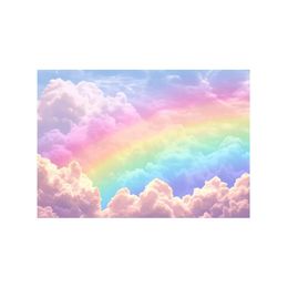 WALLARENA Fototapete Wolken in Rosa | Gr.: 150 x 105 cm