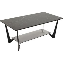 PAROLI Couchtisch schwarz B/H/T: 110cm x 42cm x 60cm