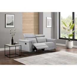 OTTO home 2-Sitzer &raquo;LUND,Struktur-Bezug, 160 cm, mit Relaxfunktion und Kopfteilverstellung&laquo; manuell od. elektrisch (m.USB-A), Federkern und 