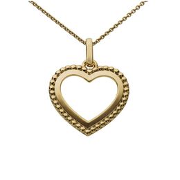 Firetti Herzanh&auml;nger &raquo;Schmuck Geschenk Gold 333 Halsschmuck Anh&auml;nger Herz gl&auml;nzend&laquo; gold Gelbgold 333, 1 g