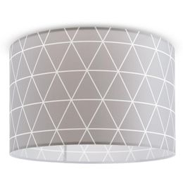 Paco Home Deckenleuchte &raquo;Stella 401&laquo; E27 Deckenlampe Wohnzimmer Schlafzimmer H&auml;ngelampe Skandi Rauten E27 wei&szlig; 1, &Oslash; 45,5cm H: 29,5cm