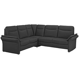 Home Affaire Ecksofa &raquo;Tahoma L-Form&laquo; mit Armlehnfunktion, optional Schlaffunktion, Schublade & Relax schwarz B/H/T: 251cm x 103cm x 231cm, Kunstleder 