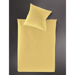 Irisette Bettw&auml;sche &raquo;Lumen 8129&laquo; 2 Stk. hochwertig und traumhaft weich braun Interlock-Jersey, Obermaterial: 100% Baumwolle B/L: 155cm x 220cm, 1 Stk., 1 Stk.,