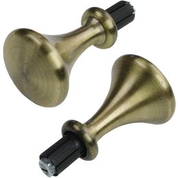Liedeco Gardinenstangen-Endst&uuml;ck &raquo;Endst&uuml;ck, Endknopf Kegel "Esperanca" f&uuml;r 16 mm Stangen&laquo; Endst&uuml;ck, Endknopf schwarz 2 Stk.