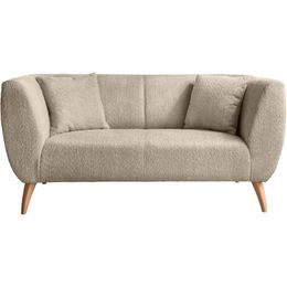 Home Affaire Ecksofa &raquo;Lazio modern und bequem, schmale Armlehnen, tolle Detailverarbeitung&laquo; zwei verschiedene Fu&szlig;farben w&auml;hlbar beige 100% Polyester B