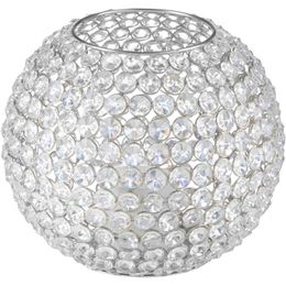 OTTO home Windlicht &raquo;Kristall&laquo; silber Aluminium, Glas B/H/T: 18cm