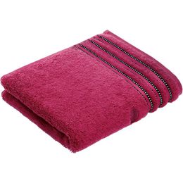 Vossen Gaestehandtuecher &raquo;Cult de Luxe&laquo; im Set, mit Glanzbord&uuml;re lila Walkfrottee, Obermaterial: 100% Baumwolle B/L: 30cmx50cm, 3 Stk., Walkfrottee