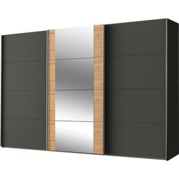 wimex Schwebet&uuml;renschrank &raquo;Bern Schiebet&uuml;renschrank&laquo; Schrank mit zus&auml;tzlicher Innenausstattung, Garderobe grau Holzwerkstoff B/H/T: 360cm x 236cm x 64cm, 