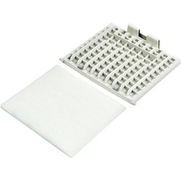 Hanseatic Motorschutzfilter &raquo;Hygienefilter HVBBA8008EU&laquo; Packung, Motorschutzfilter, 2 Stk. tlg. wei&szlig; Einheitsgr&ouml;&szlig;e Motorschutzfilter