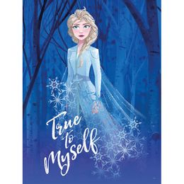 Komar Bild &raquo;Frozen 2 Elsa true to myself&laquo; Disney 1 Stk. tlg. Wandbild zur Dekoration im Kinderzimmer - ohne Rahmen bunt Holz, Papier B/H/T: 30cm x 40cm, 