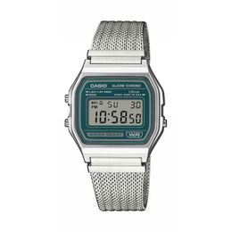 CASIO VINTAGE Damen CASIO VINTAGE Chronograph Quarzuhr, Armbanduhr, Damenuhr, Herrenuhr, Edelstahlarmband, digital Einheitsgr&ouml;&szlig;e