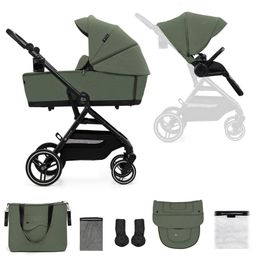 Kinderkraft Kombi-Kinderwagen &raquo;YOXI 2IN1&laquo; 22 kg Einheitsgr&ouml;&szlig;e Kombi-Kinderwagen