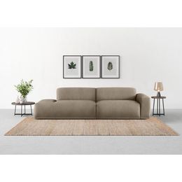 Trendmanufaktur Big-Sofa &raquo;Braga, mit hochwertigem Kaltschaum, Megasofa, in Cord erh&auml;ltlich&laquo; modernes Big-Sofa, Couch mit hohem Sitzkomfort, 277/72/107
