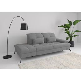 Sit & More sit&more Recamiere &raquo;Amica, inkl. Sitztiefenverstellung und Armteilverstellung&laquo; wahlweise mit Kopfteilverstellung und Stauraum grau 100% Polyester B/H/