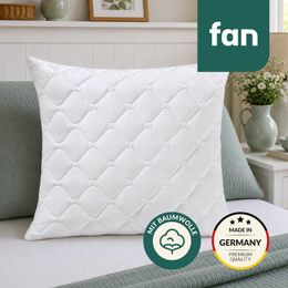f.a.n. fan Microfaserkissen &raquo;Kansas, mit Baumwollbezug und Rei&szlig;verschluss&laquo; F&uuml;llung: 100% Microfaser 1 Stk. tlg. in 40x80 oder 80x80 cm, Kopfkissen aus 