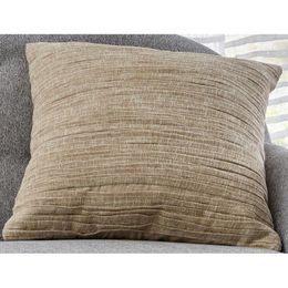 Kutti Dekokissen &raquo;Crinkle allover&laquo; beige Obermaterial: 55% Polyester, 45% Baumwolle B/L: 50cm x 50cm, 1 Stk.