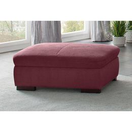OTTO home Stauraumhocker &raquo;Alberto&laquo; gross, mit Stauraum lila 90% Polyester, 10% Polyamid;Microfaser in Antiklederoptik (100% Polyester);Luxus-