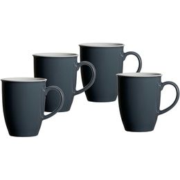 Ritzenhoff & Breker Becher &raquo;Doppio&laquo; 4-teilig grau Porzellan &Oslash; 9cm x 10cm, 320ml, 4 Stk.