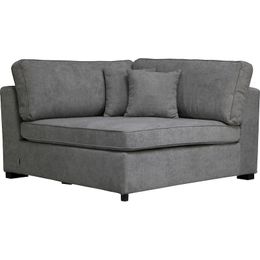 Home Affaire Sofa &raquo;Skara XXL&laquo; Eckelement zur individuellen Polstergarnitur-Gestaltung grau 100% Polyester B/H/T: 130cm x 86cm x 130cm, Struktur weich,
