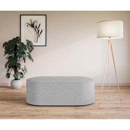 OTTO home Polsterhocker &raquo;EIVIND Sitzhocker, Ma&szlig;e: B/T/H: 142/70/48 cm&laquo; auch in Boucl&eacute; und Feincord, mit Wellenunterfederung grau 100% Polyester B/H/T: