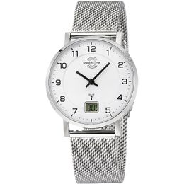 MASTER TIME Damen MASTER TIME Funkuhr &raquo;Advanced&laquo; Armbanduhr, Quarzuhr, Damenuhr, Datum silber Einheitsgr&ouml;&szlig;e