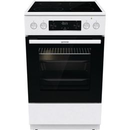 Gorenje Elektro-Standherd &raquo;GECS5C60WPA&laquo; mit 2-fach-Teleskopauszug Aqua Clean ExtraSteam. Perfekte Backergebnisse auf Knopfdruck schwarz-wei&szlig; 