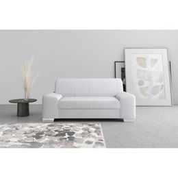 DOMO collection 2-Sitzer &raquo;Anzio in kubischer Formensprache, flache Armlehnen, Breite 184cm&laquo; wahlweise mit Federkern silber B/H/T: 184cm x 85cm x 93cm,
