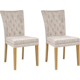 Home Affaire Esszimmerstuhl &raquo;Colorado&laquo; (Set) 2 Stk.Beine in eiche oder nussbaum. Im 2er, 4er oder 6er-Set wei&szlig; B/H/T: 46cm x 94,5cm x 59cm, 2 Stk., 