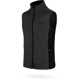 Normani Outdoor Sports Herren Strick-Fleeceweste Shamattawa in Anthrazit | Gr.: 6XL