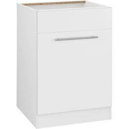 Wiho-K&uuml;chen wiho K&uuml;chen Sp&uuml;lenschrank &raquo;Unna&laquo; 60 cm breit, ohne Arbeitsplatte wei&szlig; B/H/T: 60cm x 82cm x 57cm, T&uuml;ren: 1 Stk.
