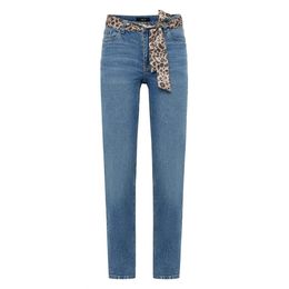 Zero Jeans mit Leo-G&uuml;rtel Style Orlando 28 Inch in Middle Blue Denim | Gr.: 36