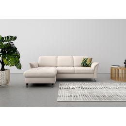 Sit & More sit&more Ecksofa &raquo;Maggiore L-Form&laquo; wahlweise mit Kopfteilverstellung, Schlaffunktion und Bettkasten grau 95% Polyester, 5% Polyamid B/H/T: 258cm x 