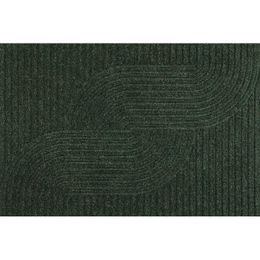 wash+dry by Kleen-Tex Fu&szlig;matte &raquo;Loop midnight green&laquo; rechteckig 8 mm H&ouml;he gr&uuml;n Obermaterial: 50% Polyester, 50% Polypropylen B : 60cm 1 Stk., 8mm, L: 