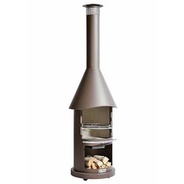 Buschbeck Grillkamin &raquo;Auckland Prestige&laquo; BxTxH: 65x65x230 cm braun B/H/T: 65cm x 65cm