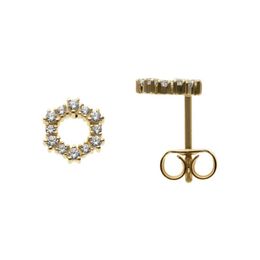 Firetti Damen Paar Ohrstecker &raquo;Schmuck Geschenk Gold 333 Ohrschmuck&laquo; mit Zirkonia (synth.) gold Gelbgold 333