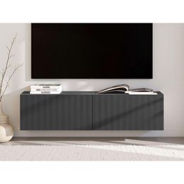 Home Affaire Lowboard &raquo;Antibes TV-Lowboard, Breite 192/154/128 cm, TV-Schrank&laquo; TV-Kommode, 3D-Fronten, Push-To-Open-Funktion, Wandmontage schwarz B/H/