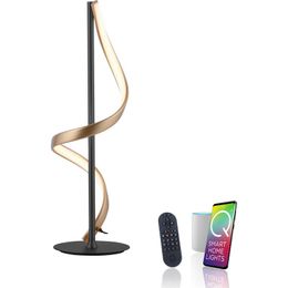 Neuhaus Q SMART HOME LIGHTS LED Tischleuchte &raquo;Q-SWING&laquo; LED-Board 1 Stk. warmwei&szlig; - kaltwei&szlig; gold 1, &Oslash; 15,5cm H: 50cm, 1 Stk.