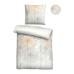 Biberna Bettw&auml;sche &raquo;0614510&laquo; 2 Stk. feiner Glanz + weicher Griff, pflegeleicht, ganzj&auml;hrig einsetzbar, RV gold Mako-Satin, Obermaterial: 100% Baumwolle B/L: 