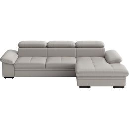 Sit & More sit&more Ecksofa &raquo;Viola, Leder, L-Form, B: 260 cm, mit Armteil- und Kopfteilvertsellung&laquo; optional mit Schlaffunktion beige B/H/T: 260cm x 73cm x 174cm
