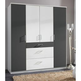wimex Kleiderschrank &raquo;Click&laquo; ohne Spiegel wei&szlig; B/H/T: 180cm x 199cm x 58cm, T&uuml;ren: 4 Stk.