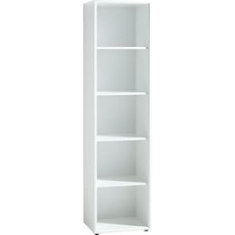 Germania Aktenregal &raquo;GW-Monteria&laquo; in 2 H&ouml;hen, F&auml;cher mit Ordnerh&ouml;he, Breite 50 cm, Made in Germany wei&szlig; Holzwerkstoff B/H/T: 50cm x 195,8cm x 36,8cm, 