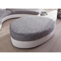 Home Affaire Polsterhocker &raquo;Lazio modern und bequem, tolle Detailverarbeitung&laquo; grau 100% Polyester PU Kunstleder / 100% Polyester B/H/T: 150cm x 38cm 