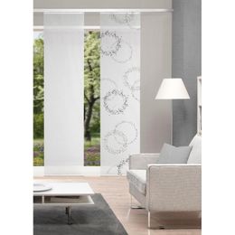 Vision S Schiebegardine &raquo;AINUR&laquo; Paneelwagen 1 Stk. tlg. Schiebevorhang digitalbedruckt AINUR grau Polyester 260cm, Paneelwagen, 60cm
