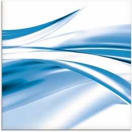 Artland Glasbild &raquo;Sch&ouml;ne Welle - Abstrakt&laquo; Gegenstandslos 1 Stk. tlg. in verschiedenen Gr&ouml;&szlig;en blau B/H/T: 30cm x 30cm, Glasbild Gegenstandslos, 1 Stk.