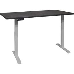 M&auml;usbacher Schreibtisch &raquo;Big System Office&laquo; Breite 160 cm, elektrisch h&ouml;henverstellbar silber B/H/T: 160cm
