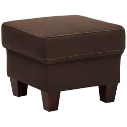 OTTO home Polsterhocker &raquo;Arngast&laquo; passend zur &raquo;Arngast&laquo;-Serie braun Luxus-Microfaser (100% Polyester);Struktur fein, (100% Polyester);Luxus-Microfaser
