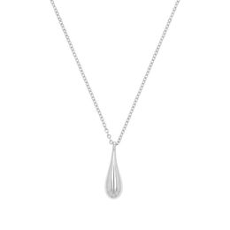 Tom Tailor Damen Tom Tailor Kette mit Anh&auml;nger &raquo;Schmuck Geschenk Edelstahl Tropfen&laquo; Edelstahl, L: 58 B: 2mm