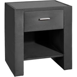 Home Affaire Nachttisch grau B/H/T: 50cm x 61cm x 41cm